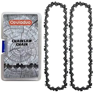 Opuladuo 2PC 8 Inch Replacement Chain for RYOBI P4360 RY43160 P4361, 8 in. Pole Saw Chain for WORX WG349.9 WG349-3/8" - .043" - 33 DL