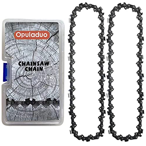 Opuladuo 2PC 8 Inch Replacement Chain for RYOBI P4360 RY43160 P4361, 8 in. Pole Saw Chain for WORX WG349.9 WG349-3/8" - .043" - 33 DL