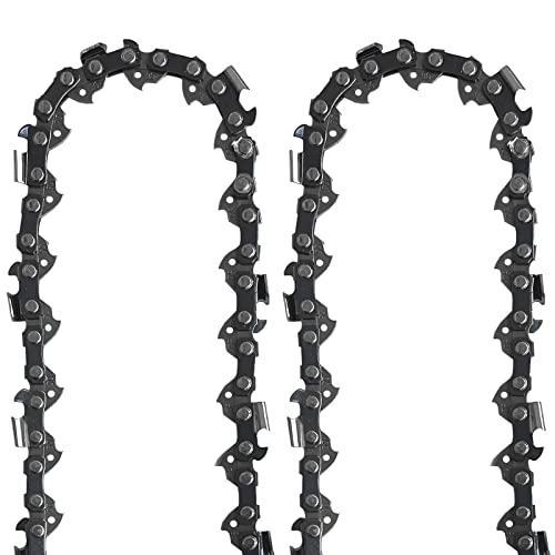 Opuladuo 2PC 8 Inch Replacement Chain for RYOBI P4360 RY43160 P4361, 8 in. Pole Saw Chain for WORX WG349.9 WG349-3/8" - .043" - 33 DL