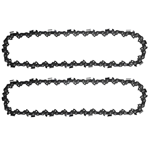 Opuladuo 2PC 8 Inch Replacement Chain for RYOBI P4360 RY43160 P4361, 8 in. Pole Saw Chain for WORX WG349.9 WG349-3/8" - .043" - 33 DL