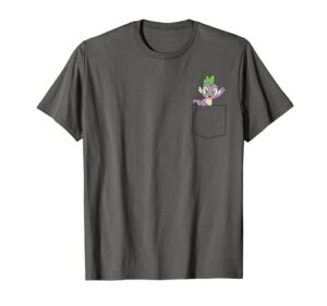 my little pony: friendship is magic spike dragon pocket t-shirt