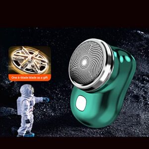 Newest Mini-Shave Portable Electric Shaver, Pocket Size Wet and Dry Mens Razor USB Rechargeable Shaver Charging Easy One-Button Use Suitable for Home,Car,Travel