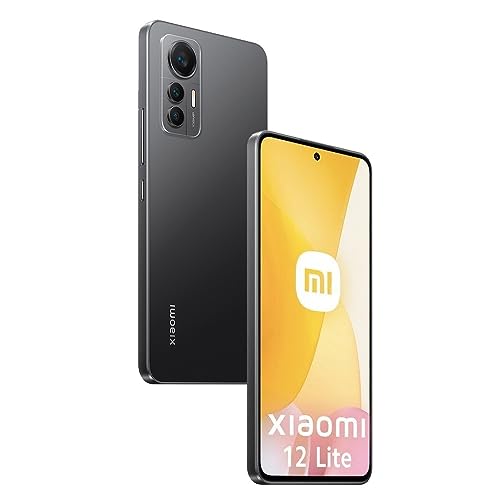 Xiaomi 12 Lite 5G + 4G LTE (128GB + 8GB) Global Version Unlocked 6.55" 108MP Triple Camera (Not for Verizon Boost At&T Cricket Straight) + (w/Fast Car Charger Bundle) (Lite Black)