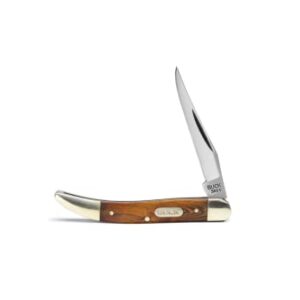 Buck Knives 385 Toothpick Single-Blade Folding Pocket Knife with Wood Handle