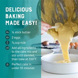 Judee's Yellow Cake Mix 10 oz - Baking Supplies - Super Moist and Rich - Great Pantry Essential - 100% Non-GMO, Gluten-Free and Nut-Free - Use for Baking and Decorating