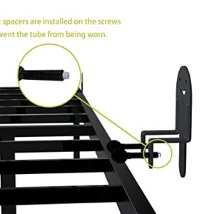 DiaOutro 18 Inch California King Bed Frames Heavy Duty Metal Platform with Non Slip Mattress Gaskets