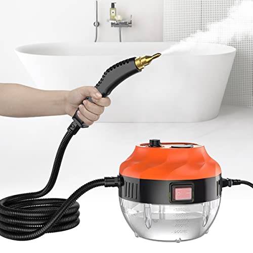 ODPFTY Steam Cleaner, 2800W Handheld High Temperature Steam Cleaner, Portable High Pressure Steam Cleaner, Electric Steam Cleaning Machine for Kitchen Bathroom Cleaning Floor Car Detailing, (110V, Red)