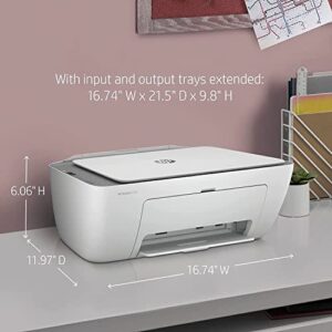 HP DeskJet 27-55e Series All-in-One Color Inkjet Printer I Print Copy Scan I Mobile Printing I Wireless & USB Connectivity I Print Up to 5.5 ppm I Up to 4800 x 1200 DPI Print Resolution +Printer Cable