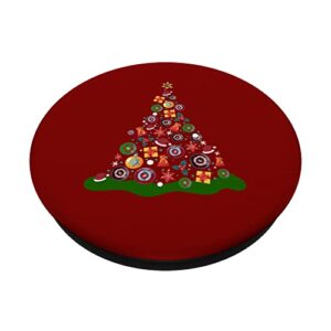 Christmas Lawn Bowls Idea & Christmas Tree Xmas Lawn Bowling PopSockets Swappable PopGrip