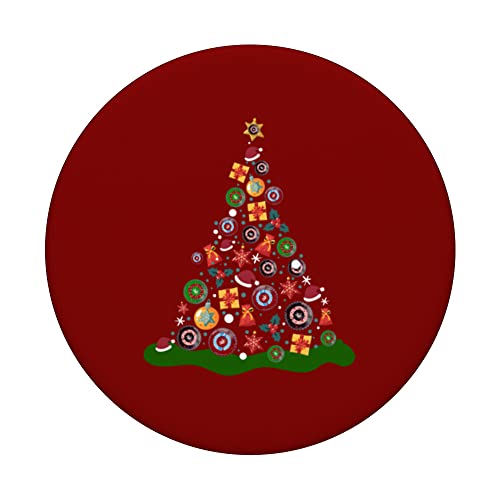 Christmas Lawn Bowls Idea & Christmas Tree Xmas Lawn Bowling PopSockets Swappable PopGrip