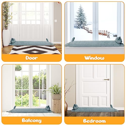 NABOWAN Under Door Draft Stopper 32 inch - Adorable Cat Heavy Duty Under Door Draft Blocker for Door & Window, Animal Draft Stoppers for Bottom of Door