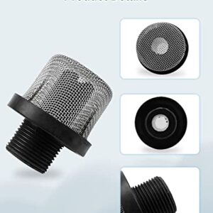 3Pcs Airless Paint Sprayer Inlet Strainer Fit for Magnum X5 LTS15 X7 LTS17 Airless Paint Spray Gun 3/4 Inch Thread Inlet Strainer Replacement 288716