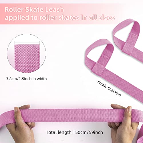 Roller Skate Leash, Adjustable Ski Boots Yoga Mat Carrier Strap for Yoga Mat, Skiing, Snowboarding, Ice Skates and Rollerblades