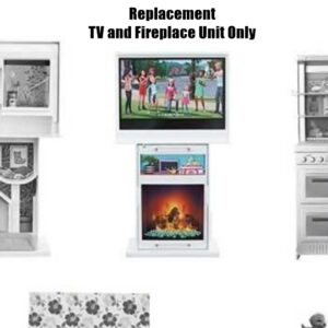 Replacement Parts for Barbie Doll Dreamhouse - GRG93 ~ Replacement TV and Fireplace Unit