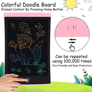 12 Pcs LCD Writing Tablet 8.5 Inch Colorful Drawing Pad for Kids Reusable Electronic Doodle Board Drawing Tablet Educational Learning Toys Gift for Girl Boy Age 3 4 5 6 7 8 Toddler Office School Home