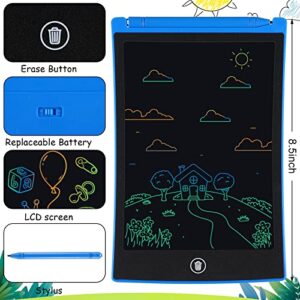 12 Pcs LCD Writing Tablet 8.5 Inch Colorful Drawing Pad for Kids Reusable Electronic Doodle Board Drawing Tablet Educational Learning Toys Gift for Girl Boy Age 3 4 5 6 7 8 Toddler Office School Home