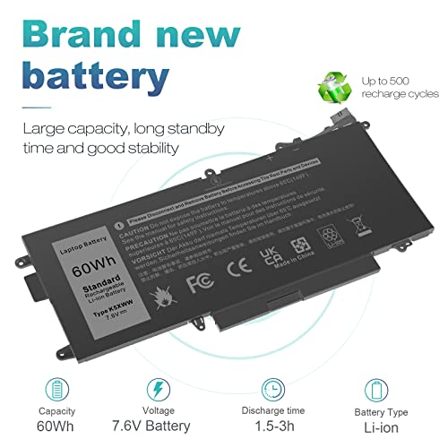 Fancy Buying K5XWW Laptop Battery for Dell Latitude 7389 7390 2-in-1 Latitude 12 5000 5289 2-in-1, fits E5289 L3180 Series P29S001 P29S002 451-BBZC 725KY 71TG4 N18GG 6CYH6 J0PGR CFX97