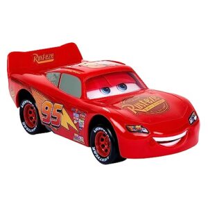 Mattel Disney and Pixar Cars Moving Moments Toy Car with Moving Eyes & Mouth, Lightning McQueen Race Car, 7 inches Long (Amazon Exclusive)