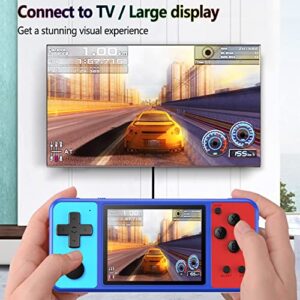 Beico Handheld Game Console for Kids Adults 3.0" Large Screen Built in 270 Classic Retro Video Games Seniors Electronic Games Consoles Birthday Present (Blue)