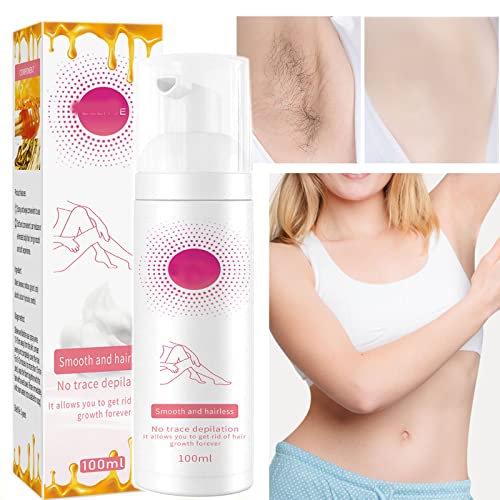 Beeswax Hair Removal Mousse, Mousse Hair Removal Spray, Gentle Beeswax Hair Removal Honey Mousse Spray Moisturizing Hair Removal Spray for Women