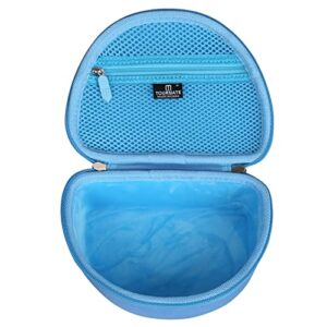 Tourmate Hard Travel Case for Philips K4206 Kids Wireless On-Ear Headphones/iClever HS19 Kids Headphones/RORSOU R10 On-Ear Headphones, Protective Carrying Storage Bag (Blue, Case Only)