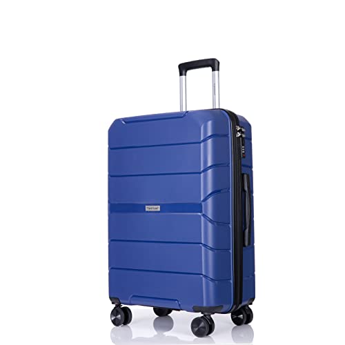 Tripcomp Luggage Sets Hardshell Travel Durable Suitcase Sets with Spinner Wheels TSA Lock, Carry-on,Luggage 3piece Set (20inch/24inch/28inch) (Blue)