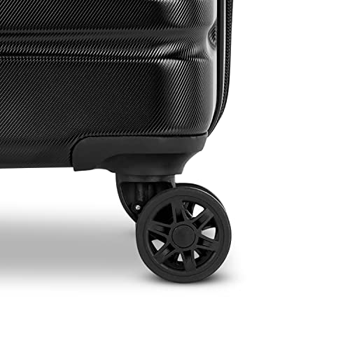 Samsonite Evolve SE Hardside Expandable Luggage with Double Spinner Wheels, Bass Black, Carry-on