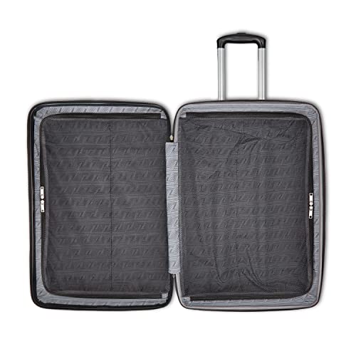 Samsonite Evolve SE Hardside Expandable Luggage with Double Spinner Wheels, Bass Black, Carry-on