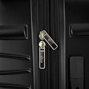 Samsonite Evolve SE Hardside Expandable Luggage with Double Spinner Wheels, Bass Black, Carry-on