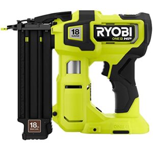 ryobi one+ hp 18v 18-gauge brushless cordless airstrike brad nailer p322 (tool only) (renewed)