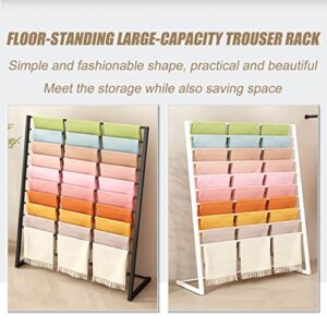 Freestanding Clothing Organizer Scarf Rack, Commercial Garment Rack Pants Hanger Shawl Organizer, Space-Saving Metal Pipe Shelf Retail Display Stands, Flower Wrapping Paper Holder Tie Belt Rack