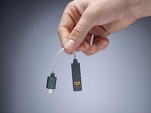 iFi GO link - DAC & Amplifier - USB-C to 3.5mm Adapter - Improve Headphone Sound from any Device - Gold-plated 3.5mm Headphone Socket – Flexible Cable - Supports Hi-Resolution 32-bit/384kHz/DSD256/MQA