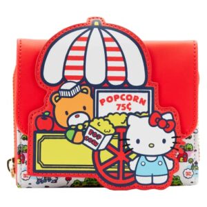 loungefly sanrio hello kitty and friends carnival flap wallet