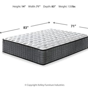 Signature Design by Ashley California King Size Ultra Luxury 14 Inch Hyper Cool Hybrid Mattress with Cooling Gel Memory Foam