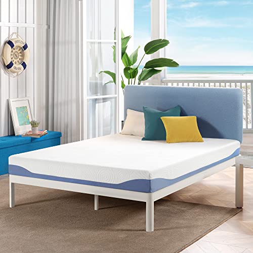 Mellow 6 Inch Cooling Gel-Infused Memory Foam Bed Mattress, Medium Firm Sleep and Breathable Fabric Cover, Full, Mattress in A Box