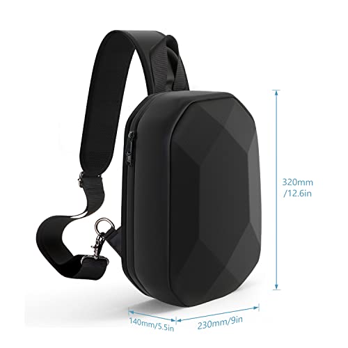 Hard Carrying Case for Meta Quest 2 JSVER Black Backpack Travel Case for Oculus Quest 2 /Quest Pro Accessories