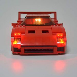 ASTEM Led Kits for Lego Ferrari F40, Led Only for Lego10248 (Light Only,Not Include The Lego Set).