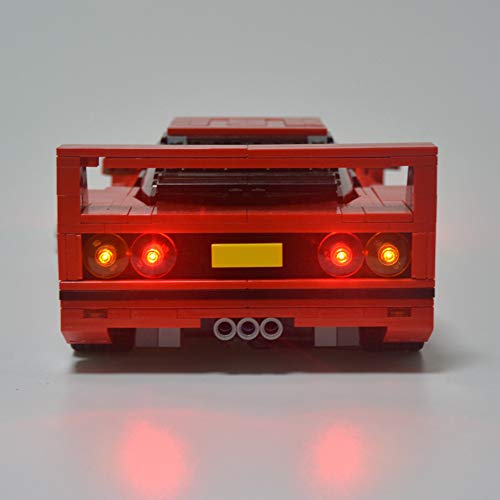 ASTEM Led Kits for Lego Ferrari F40, Led Only for Lego10248 (Light Only,Not Include The Lego Set).