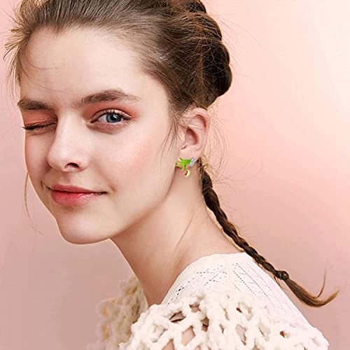 MUDUH Womens Cute Greench Earrings Classic Stealing Christmas Earrings 2022 Christmas Green Jewelry Gifts for Lovers Girls