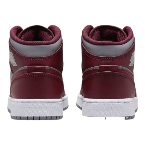 Jordan Nike Kids Air 1 Retro High OG GS Basketball Shoe, Cherrywood Red/Cement Grey/Whi, 5 Big Kid