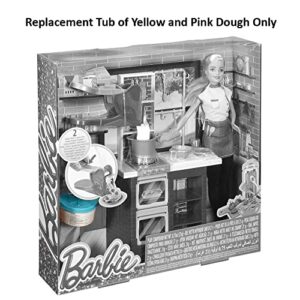 Barbie Replacement Part Spaghetti Chef Doll & Playset - DMC31 and DMC36 ~ Replacement Tub of Yellow and Pink Dough