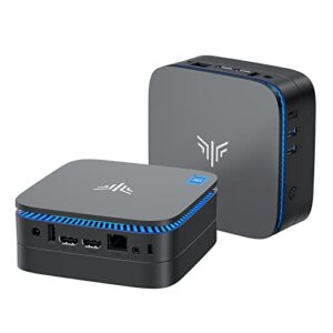 kamrui mini pc 16gb ram 512gb rom with intel 11th gen n5105(up to 2.9ghz), mini computer small desktop dual display, 4k uhd, storage upgrade, wifi/bt, home/office, iot micro pc