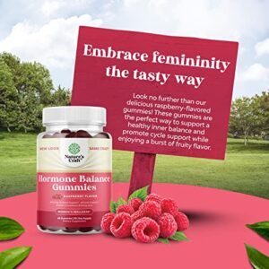 Hormone Balance for Women of All Ages - PMS Gummies and Cycle Support Supplements for Women with Vitamin B6 and Dong Quai Gummy Vitamin - Menopause Relief Mood Support Supplement PMS Support for Women