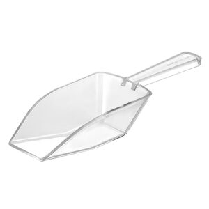 Mini Clear Acrylic Plastic Scoops [24 Pack] for Candy, Ice Cream Bar, Jars, Containers, Coffee, Flour, Dessert Buffets, Kitchen, Weddings, Parties & Concessions, 5.5"