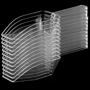 Mini Clear Acrylic Plastic Scoops [24 Pack] for Candy, Ice Cream Bar, Jars, Containers, Coffee, Flour, Dessert Buffets, Kitchen, Weddings, Parties & Concessions, 5.5"