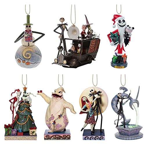 Nightmare Before Christmas Decorations, 7pcs/8pcs Acrylic Jack Christmas Tree Hanging Ornaments 2022