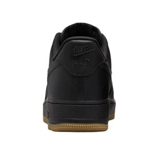 Nike Men's Air Force 1 '07 Shoe, Black/Black-gum-light Brown, 13