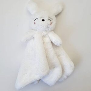 bubby boo Baby Stuffed Animal Security Blanket - White Bunny Rabbit - Soft Snuggle Toy - Baby Gift - Soothing Plush Toy - Baby Lovey- Perfect Baby Gift for All Babies