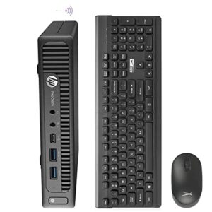 hp prodesk 600 g2 refurbished tiny desktop computers mini pc,i7 micro 16gb ram 1tb ssd,ax210 built-in wifi,dual monitor support,hdmi,vga,dp,win10 pro,wireless k&m brand tjj mouse pad(renewed)