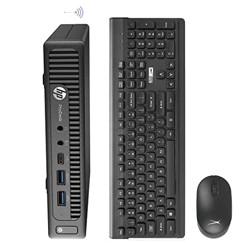 HP ProDesk 600 G2 Refurbished Tiny Desktop Computers Mini PC,i7 Micro 16GB Ram 1TB SSD,AX210 Built-in WiFi,Dual Monitor Support,HDMI,VGA,DP,Win10 Pro,Wireless K&M Brand TJJ Mouse Pad(Renewed)